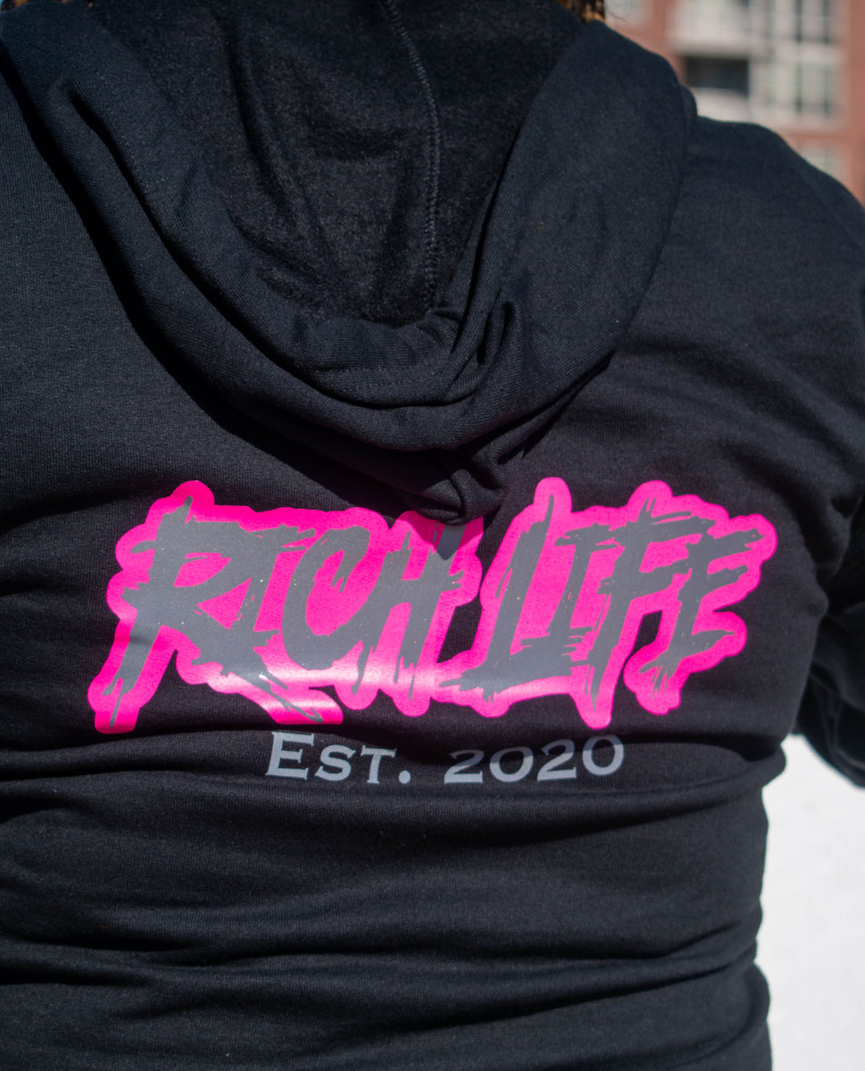 Alternate Pink "Rich Life" SZN 2 Zip-up – richlifeclothing